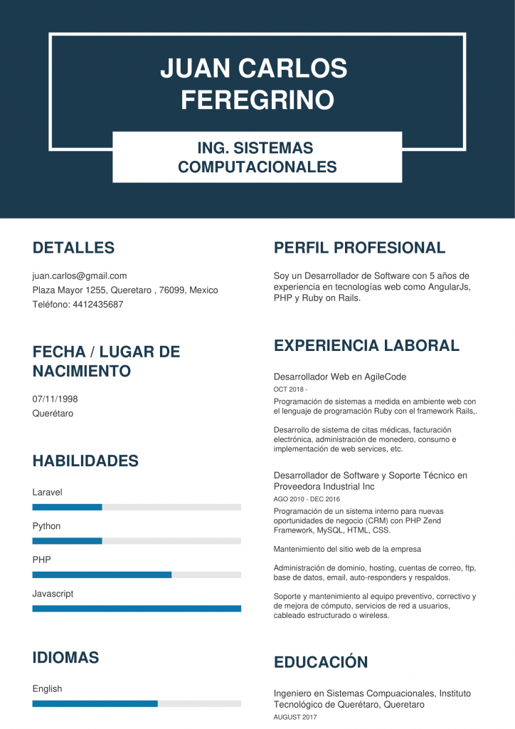 Cómo crear un currículum de programador - Blog Hireline